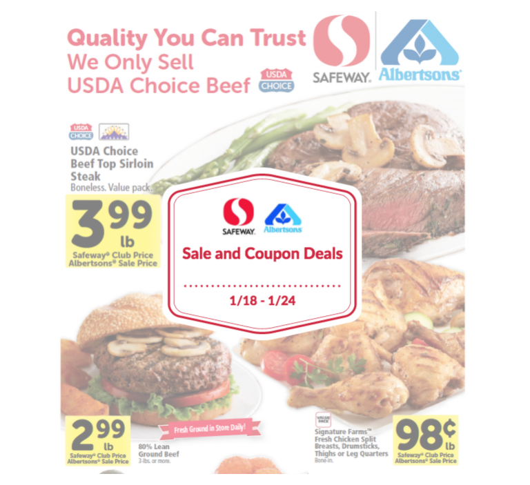Safeway Sale and Coupon Deals 1/18 - 1/24 - Super Safeway