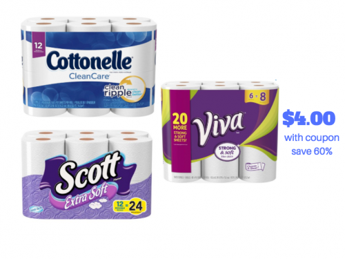Stock up on Cottonelle, Viva, Scott Toilet Paper and Paper Towels at ...