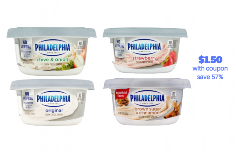 New Philadelphia Cream Cheese Spreads Coupon | Pay Just $1.50 Each ...