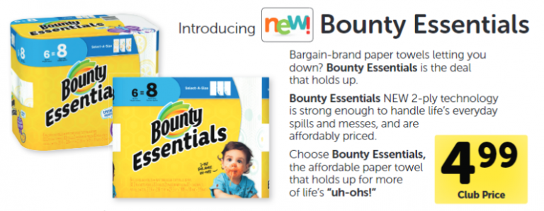 New Bounty Essentials Coupons - Pay Just $1.99 for 6 Paper Towel Rolls ...