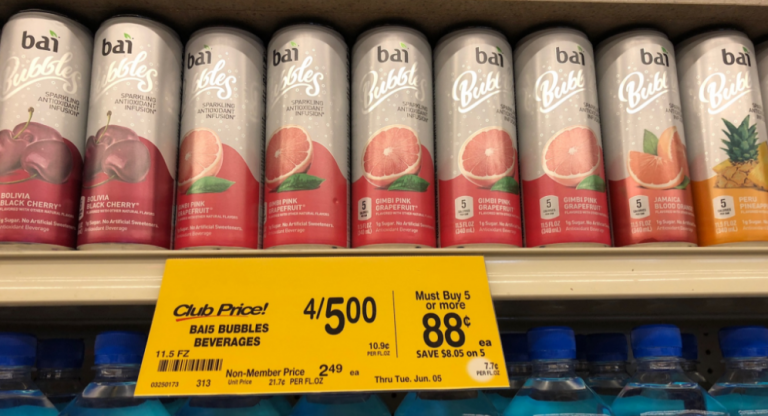 Bai Bubbles Just $0.88 Each - Grab and Go - Super Safeway