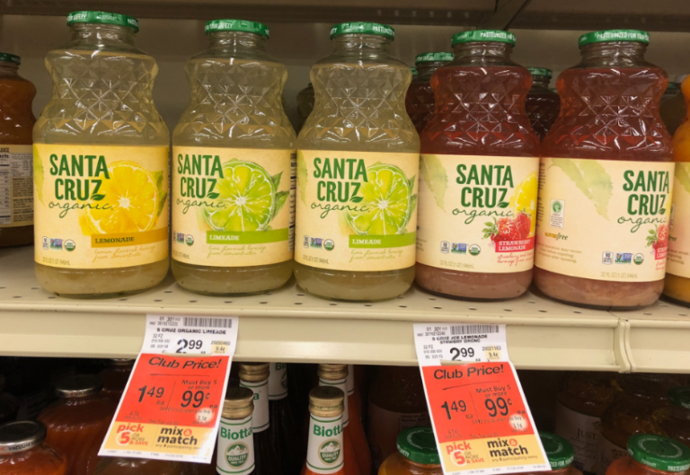 Santa Cruz Organic Lemonade & Limeade for $0.99 - Grab and Go - Super ...