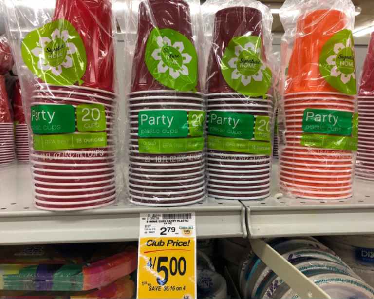 Signature HOME Cups for $1.25 (20 Count) - Super Safeway