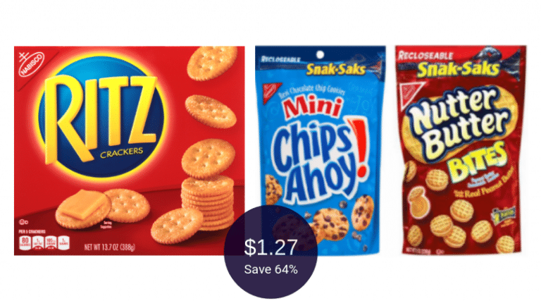 Nabisco Snack Saks or Ritz Crackers for $1.27 Each at Safeway - Super ...