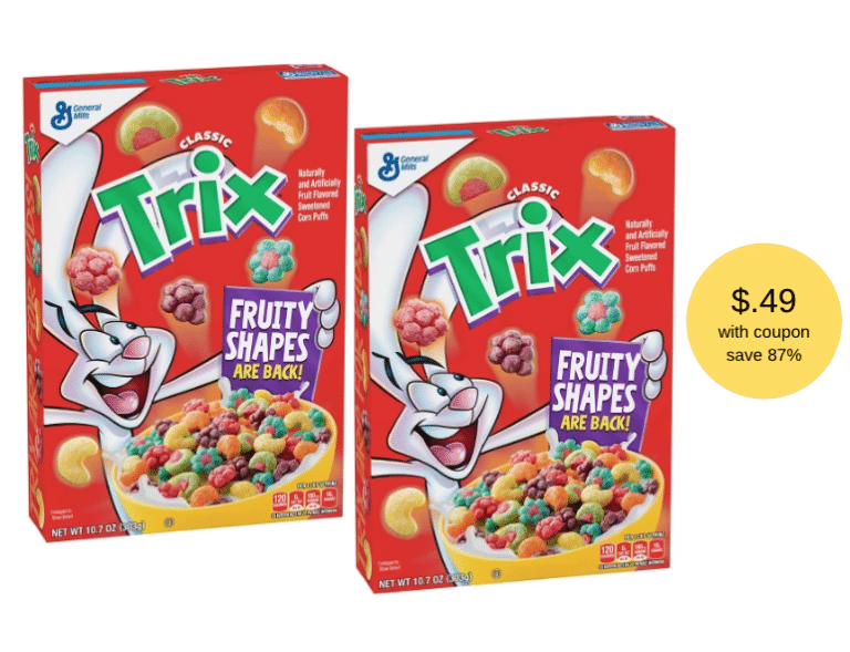 TRIX Cereal Just $.49 a Box at Safeway, Cheerios Cinnamon Oat Crunch ...