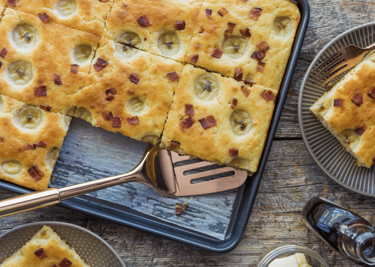 Sheet Pan Pancakes With Banana and Bacon - Super Safeway