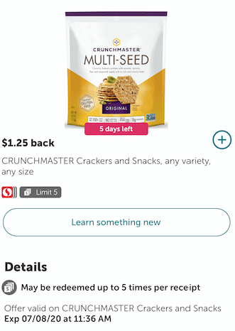 Crunchmaster Crackers Just $.75 Each at Safeway - Super Safeway