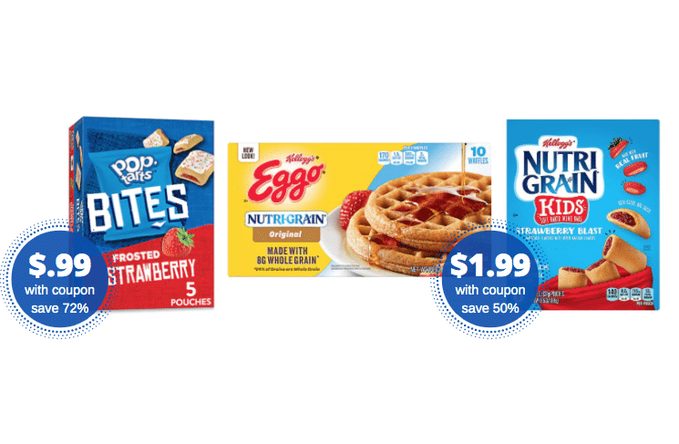 $.99 Pop Tarts Bites and $1.99 Eggo Nutri-Grain Waffles at Safeway ...