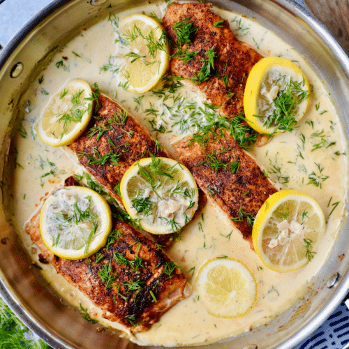 Creamy Lemon Dill Salmon - Super Safeway