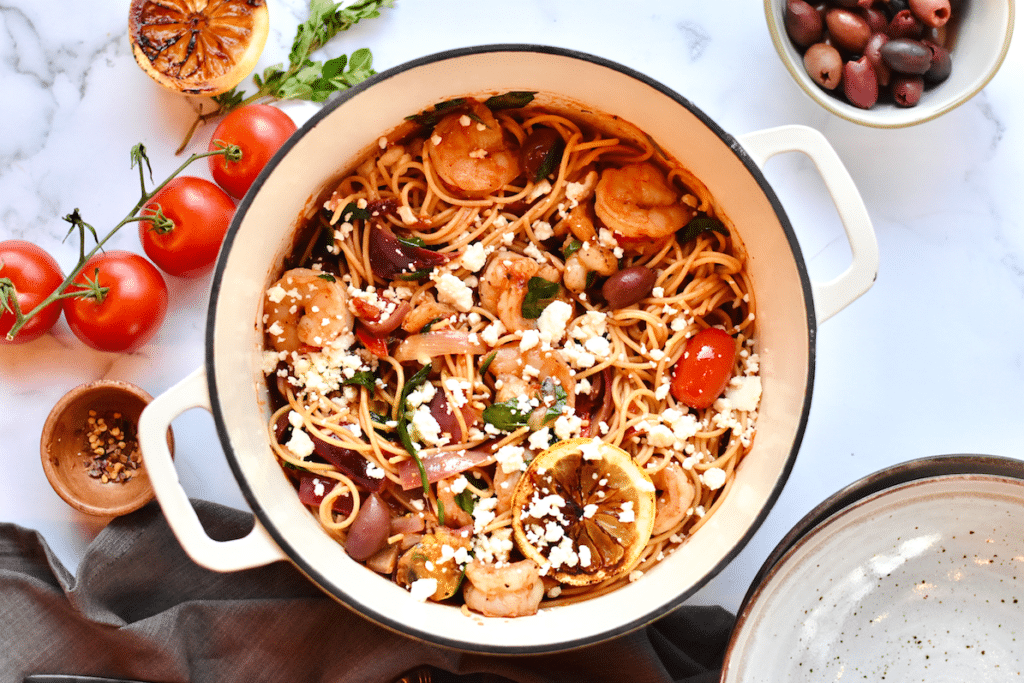 Mediterranean Pasta With Shrimp - Super Safeway